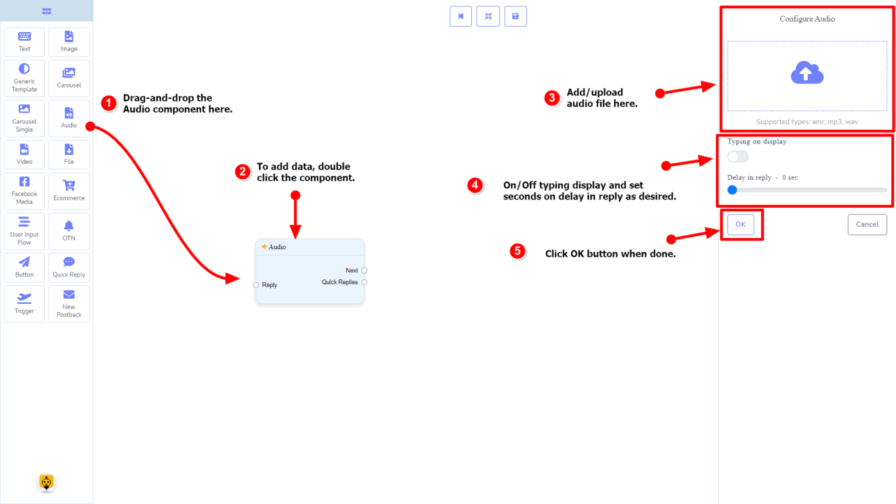 Messenger Bot - Visual Flow Builder