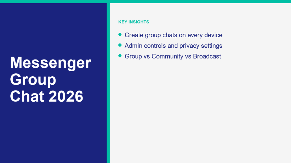 Create Group Chat In Messenger 2026 Guide