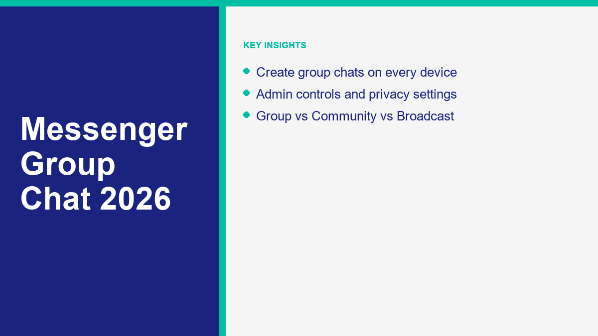 Create Group Chat In Messenger 2026 Guide