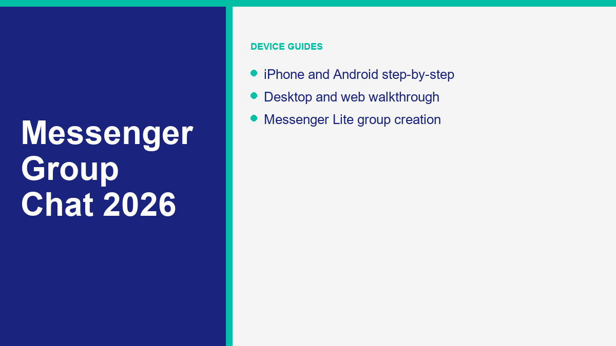 Create Group Chat In Messenger 2026 Guide